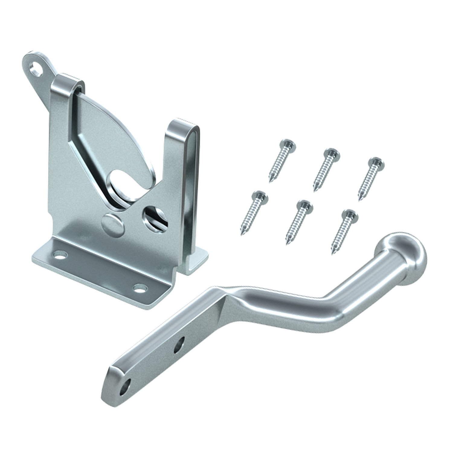 Sliver Color Fence Gate Automatic Gate Latch in Galvanized-JLW2067 ...